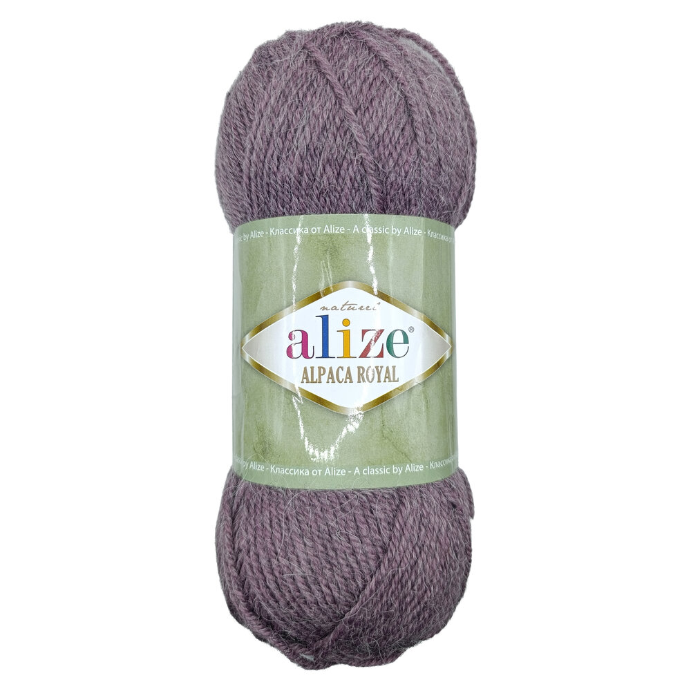 Пряжа для вязания Alize Alpaca royal new 618 сухая роза 100 гр/250 м 55% акрил, 30% шерсть, 15% альпака