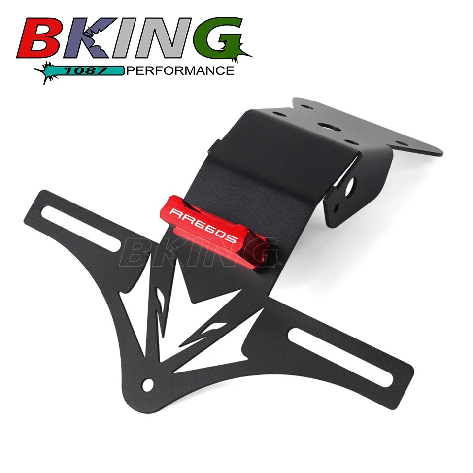 Держатель номерного знака мотоцикла, кронштейн, рама, хвост, аккуратный элиминатор для Fixed-Red