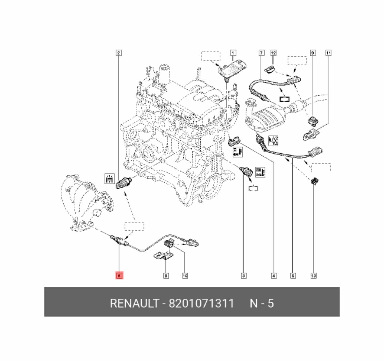 Лямбда-Зонд [Org](Renault 8201071311)