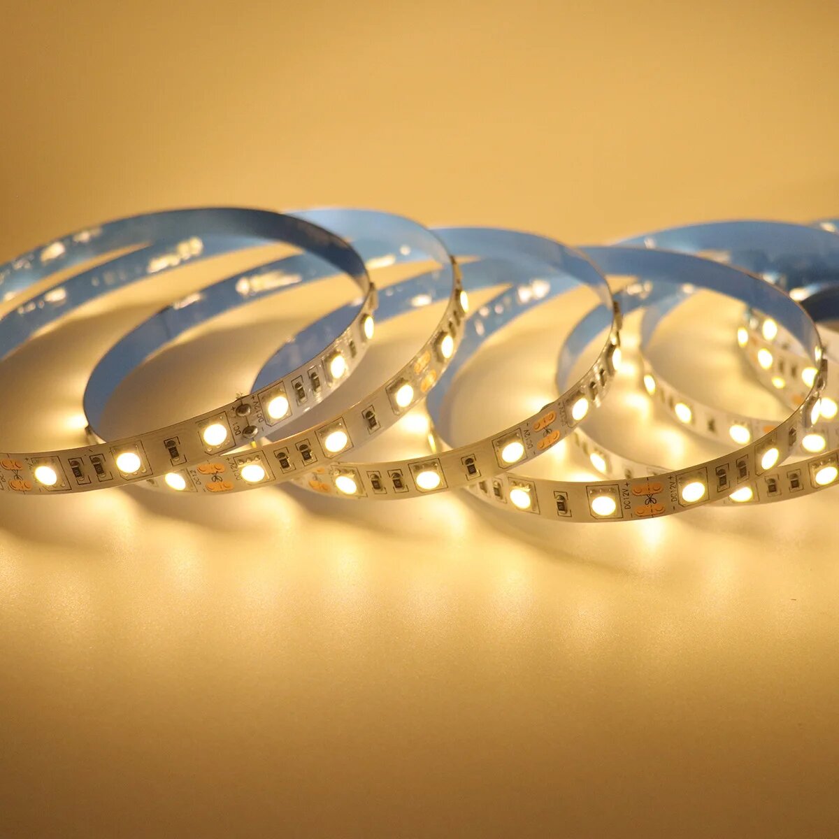 Светодиодная лента Yadlaya, белая/теплый белый/синяя, 1-5 м, на батарейках Warm White, 1m