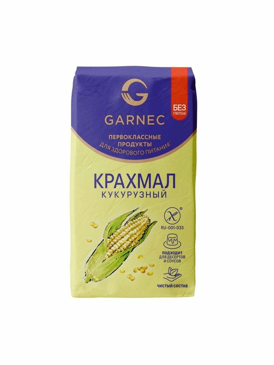 Крахмал кукурузный без глютена, ГОСТ, Гарнец, Россия, 400 г 1 шт