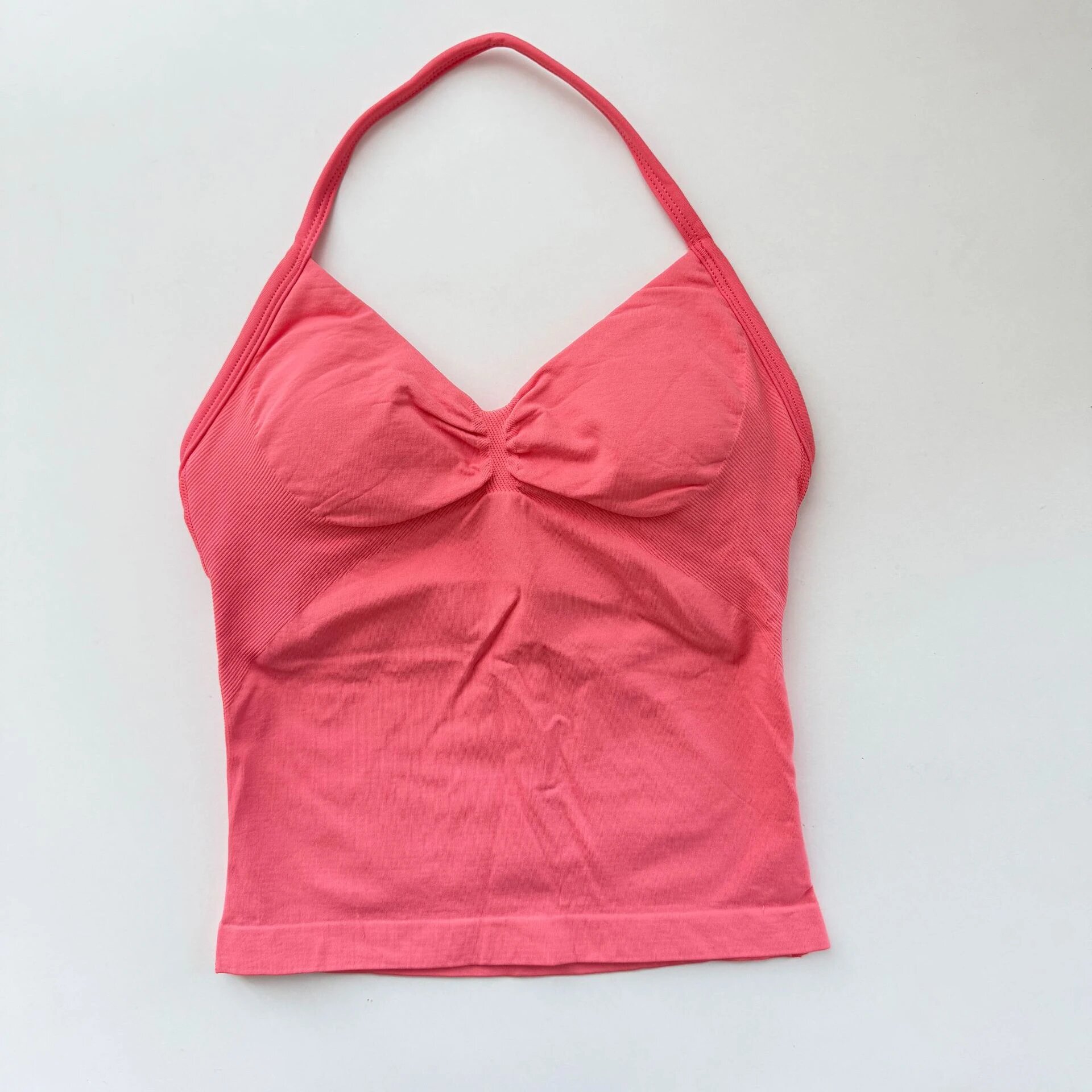 DFYNE ORIGIN Бесшовный топ Neon Lime для йоги S, Coral