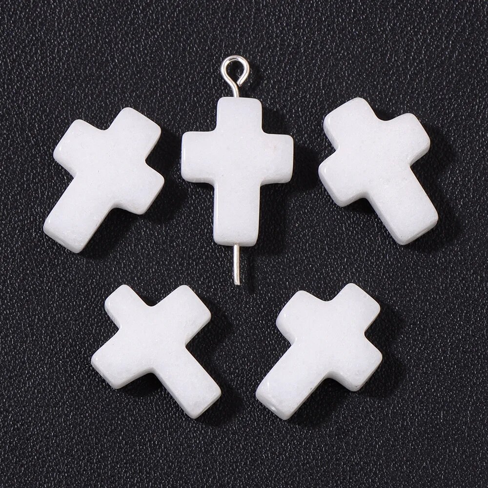 Бусины из камня 12x16 мм тигровый глаз, опал, аметист Белый, 12x16mm-5PCS, NO.1 White Jade