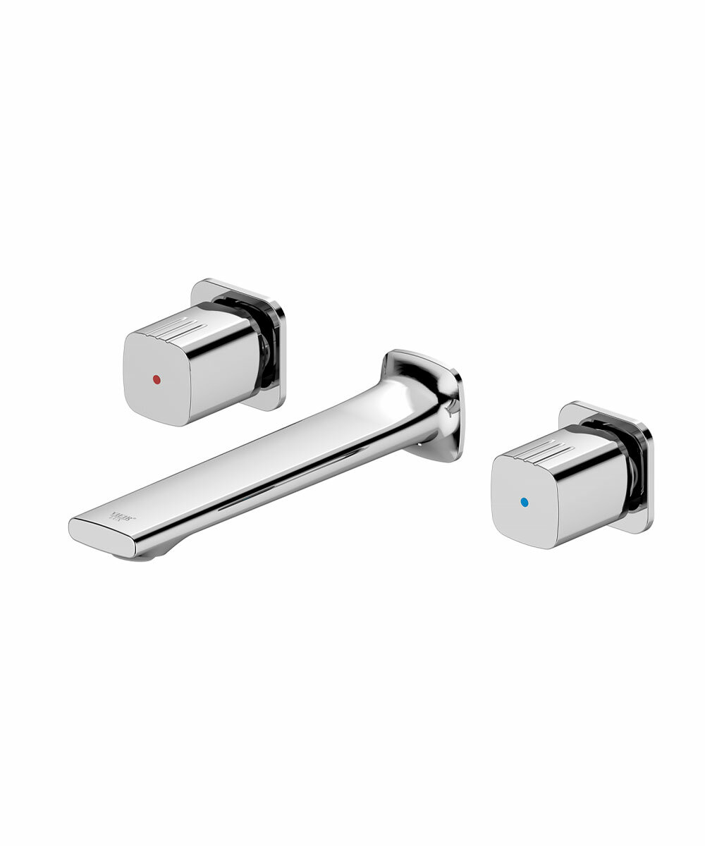 Встраиваемый смеситель для раковины с коротким изливом от бренда Vieir V473013 хром