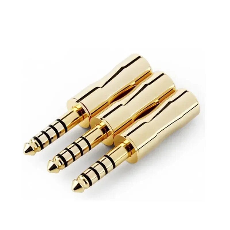 Высококачественный медный разъем 4,4 мм, аудиоразъем, сбалансированный интерфейс, разъем для динамика, 5-полюсные разъемы, бытовая электроника 2pcs