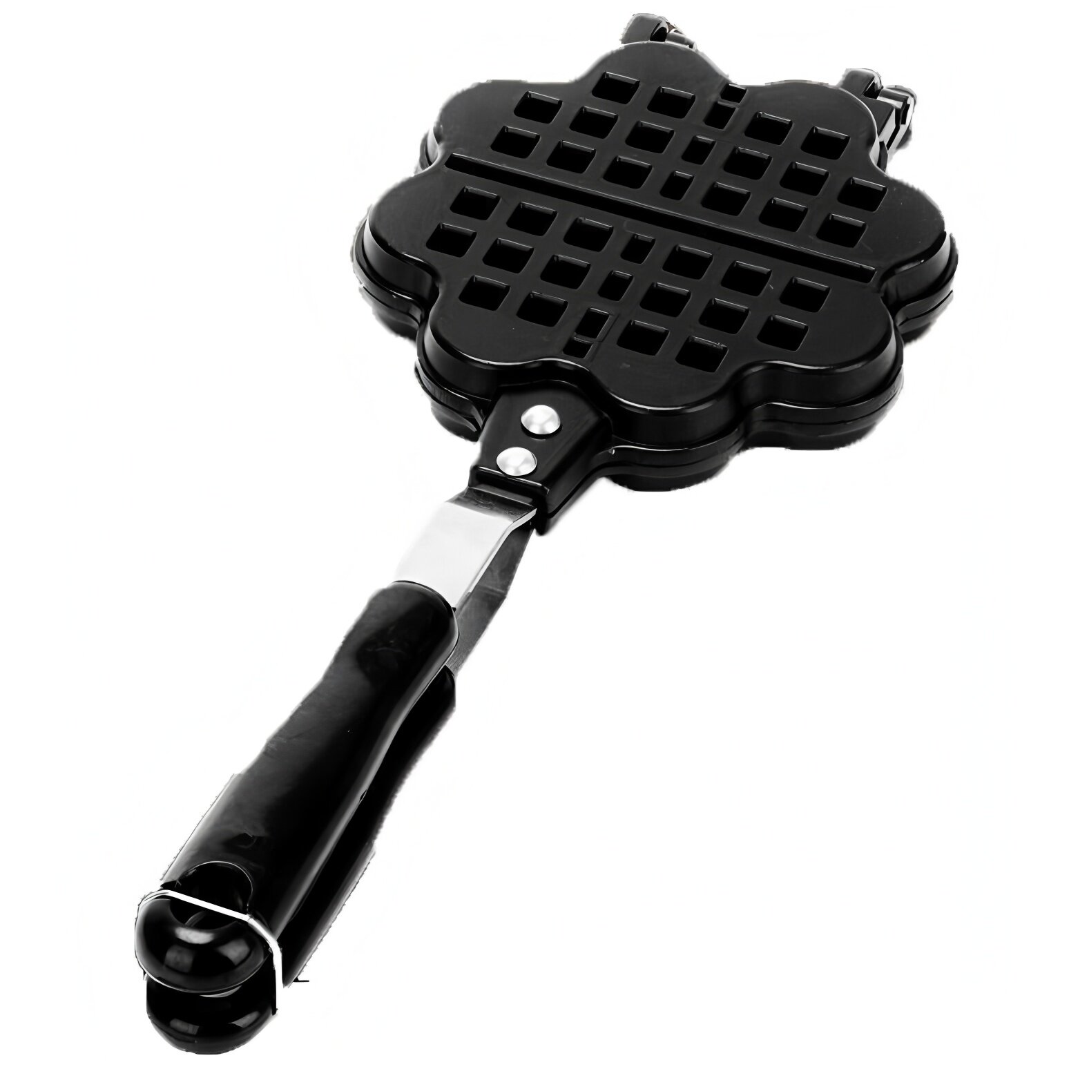 Двухсторонняя форма для вафель в форме сердца цветка, кухонный аксессуар для выпечки печенья и лакомств