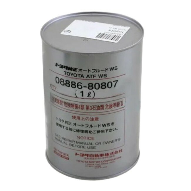 Масло трансмиссионное синтетическое atf ws 1л