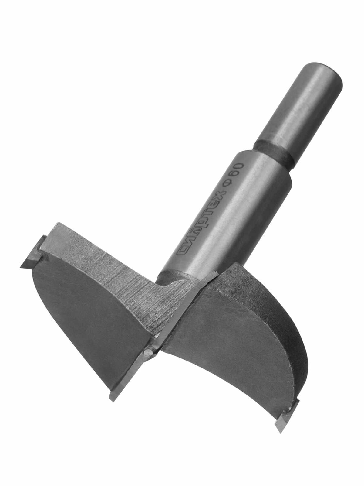 Сверло Форстнера по дереву Сибртех, 60 мм, цилиндрический хвостовик, сталь 45, 704860