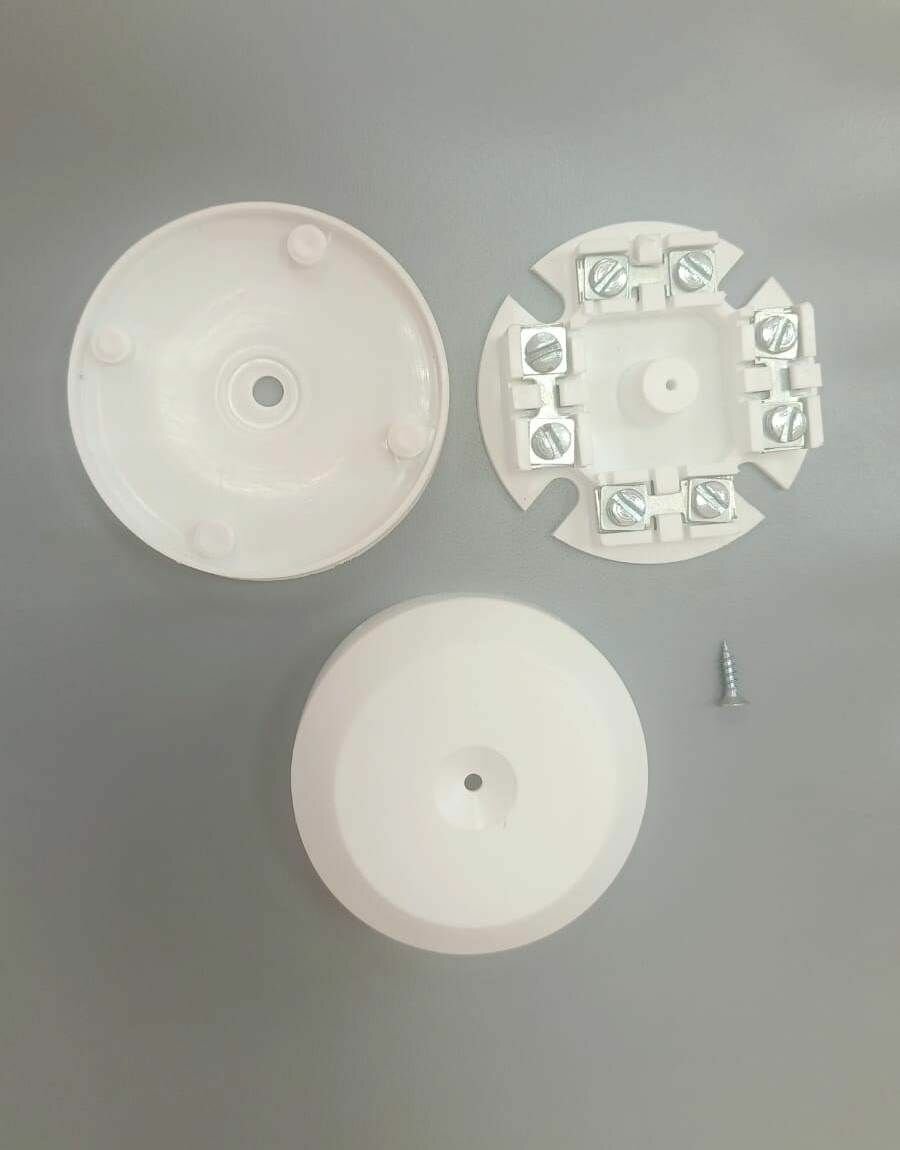 Коробка распределительная КР18, 100В 6А, d:66мм, 4 контакта (1шт)