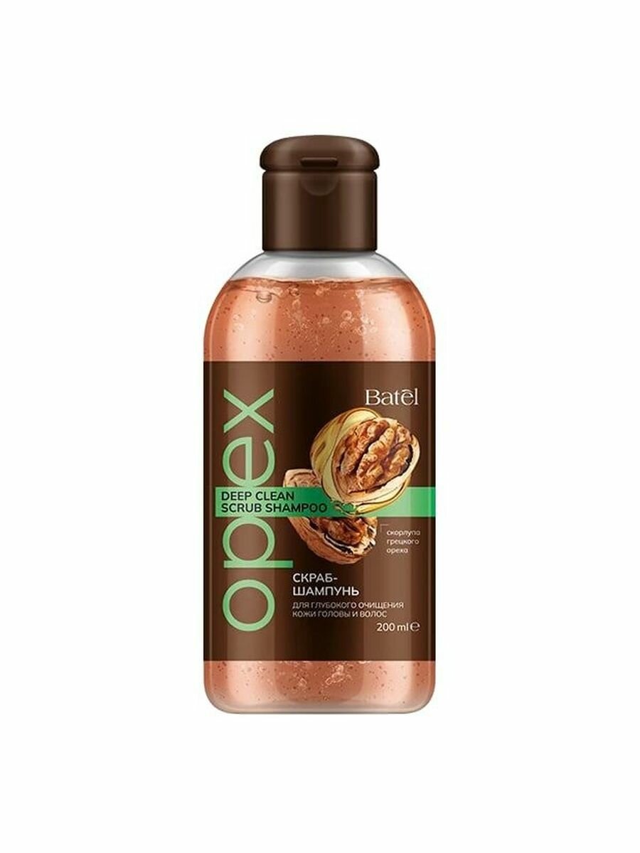 Batel. Скраб-шампунь для глубокого очищения кожи головы и волос "Орех"