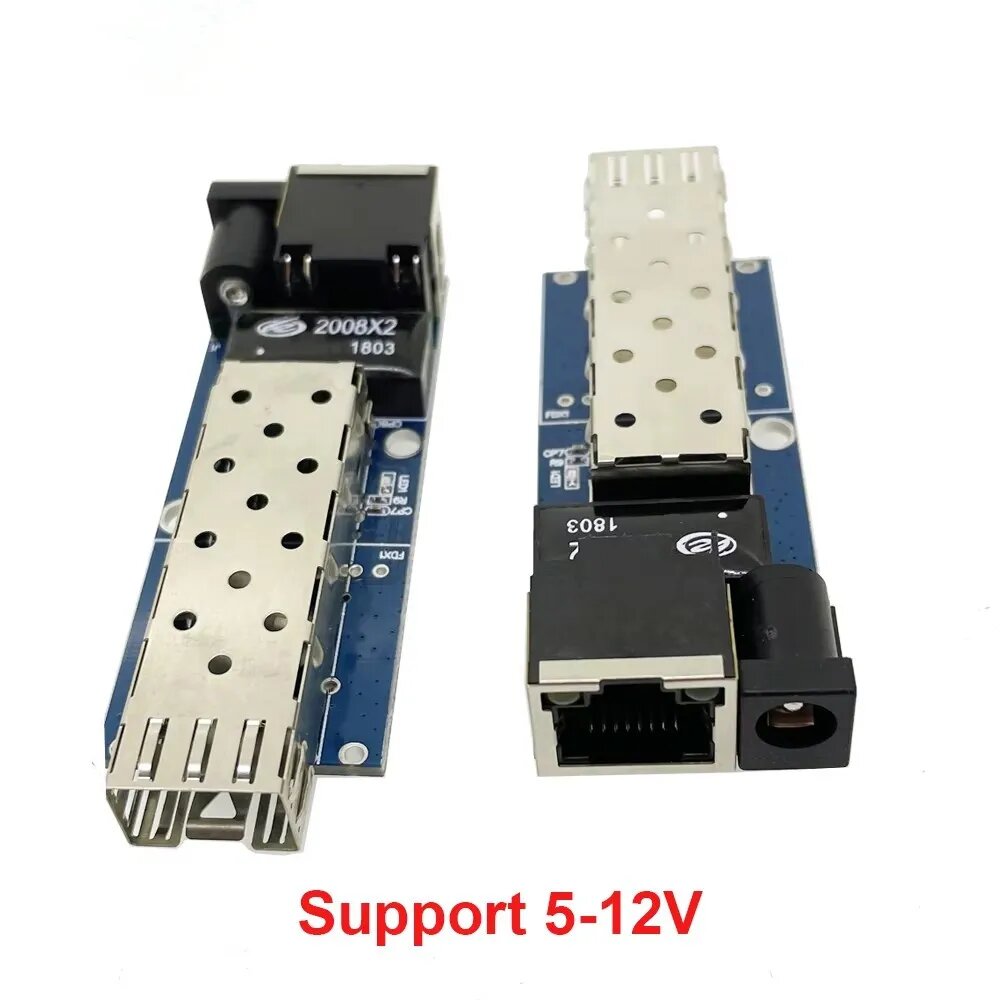 TRENSBATTER SFP медиаконвертер Gigabit 10/100/1000 Мбит/с 1 Pair