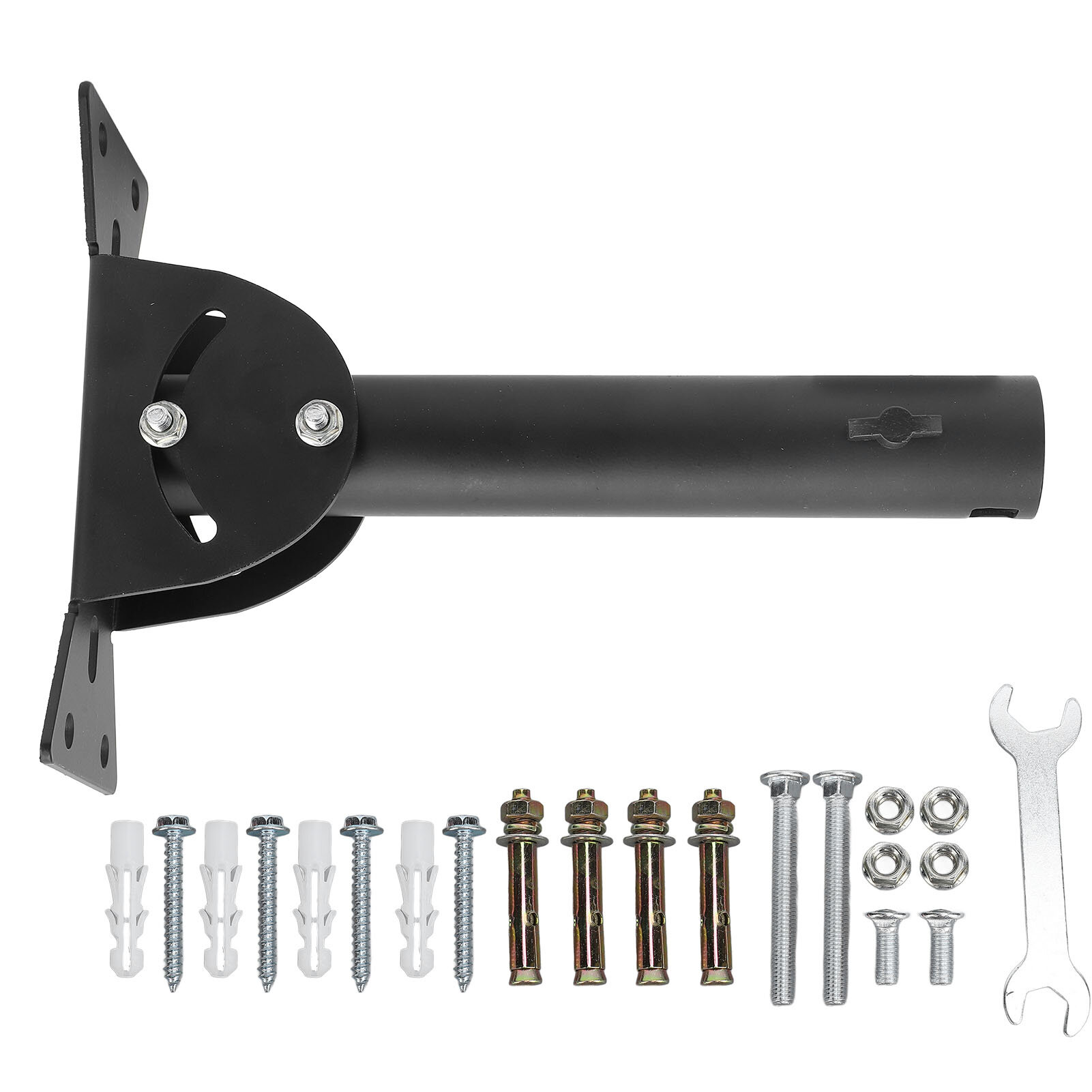 Регулируемая стойка для крепления антенны из нержавеющей стали для наружного телевизора, кронштейн для стены, крыши или карниза, прямая, прочная установка.