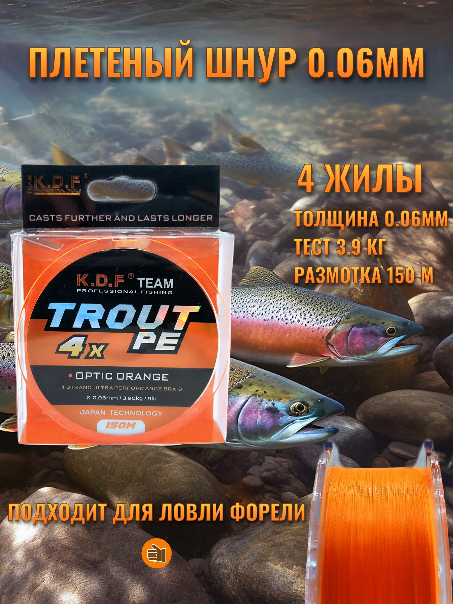 Плетеный шнур для рыбалки