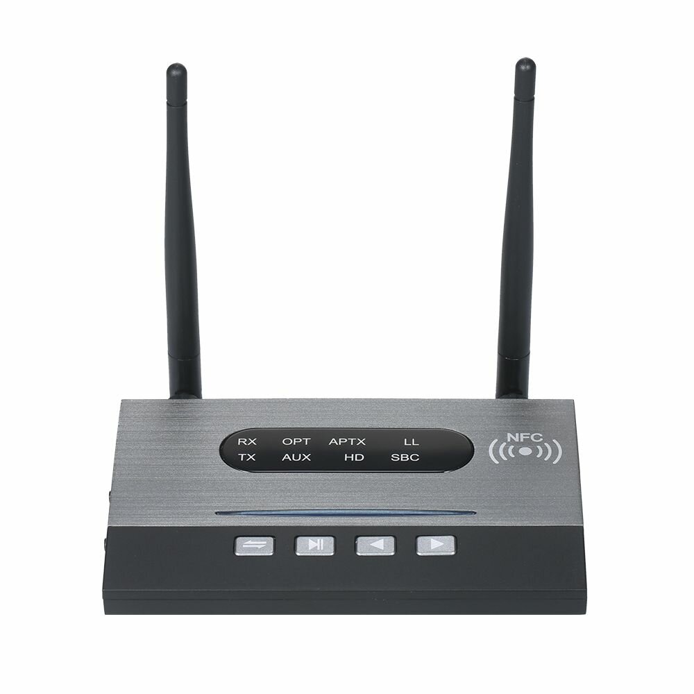 Беспроводной аудиоадаптер с NFC, TX/RX/Bypass режимами, APTX HD/LL, 1000mAh, 122 грамма