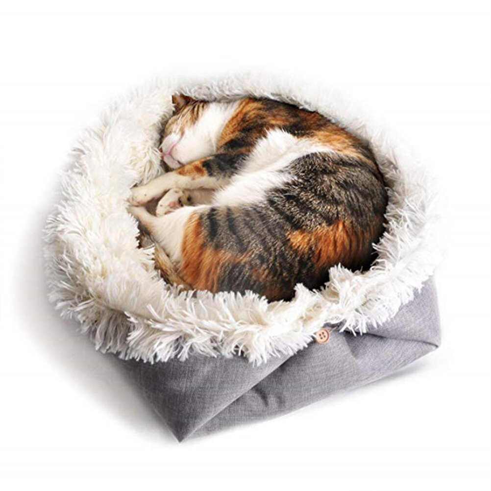Dual Use Plush Pet Mat Multifunctional Winter Warm Cat Soft