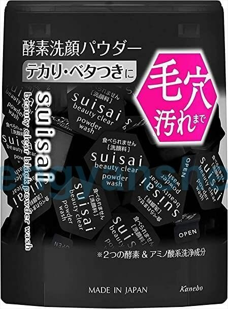 Kanebo Suisai Beauty Clear Black Powder Wash Энзимная пудра для глубокого очищения кожи