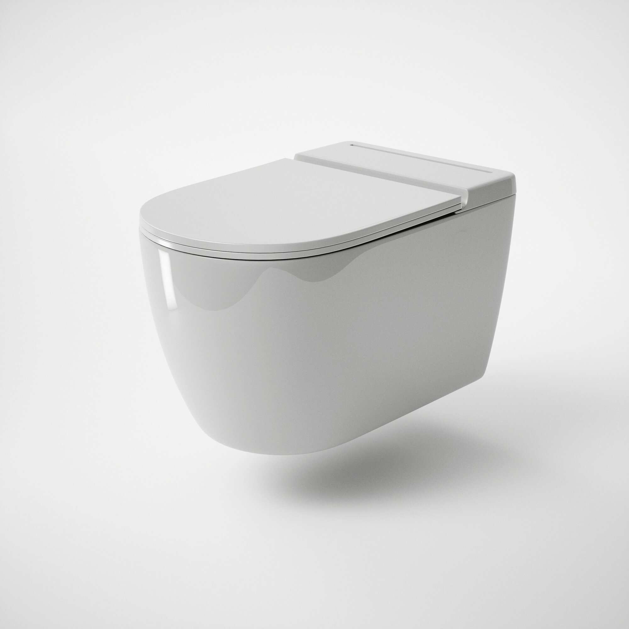 Унитаз подвесной Grossman impuls GR-5502 (570х360х375) безободковый, белый с тонкой крышкой, микролифт,1 место