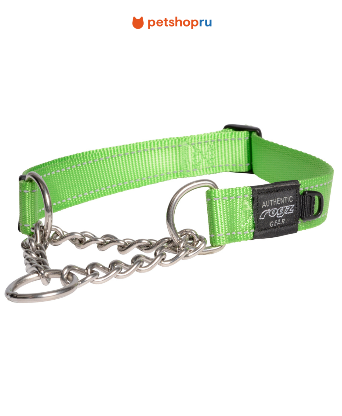 Rogz полуудавка строгая "Utility", р-р М (26-40 см), ш: 1,6 см, лайм