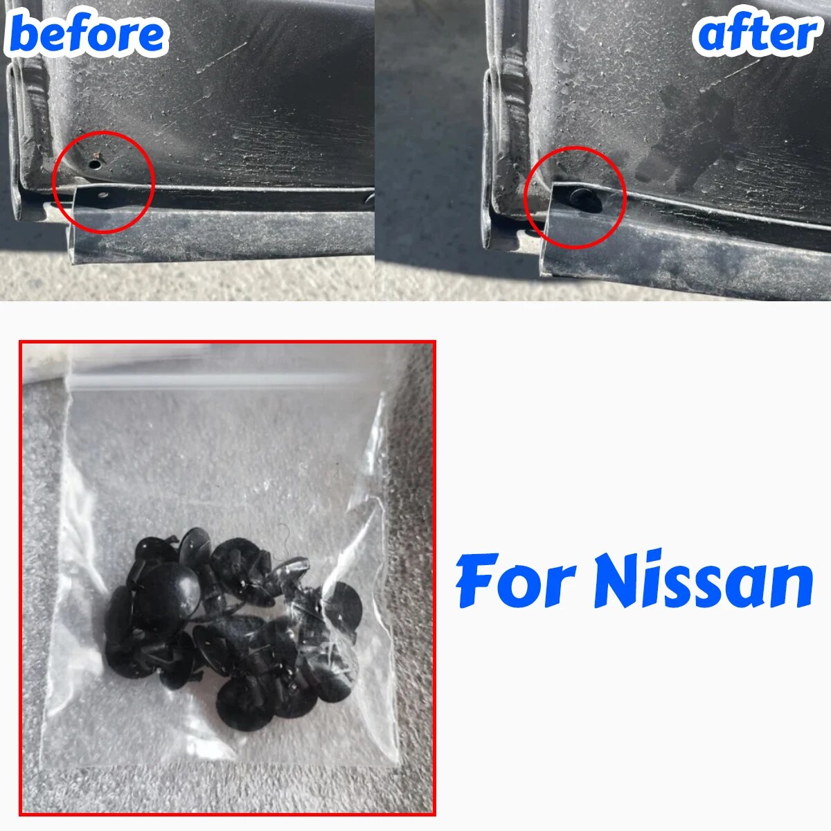 Для Nissan Tiida Pulsar C13 2014-2018 Juke F16 Qashqai J10 X-Trail T31 T32 зажимы верхнего 20PCS