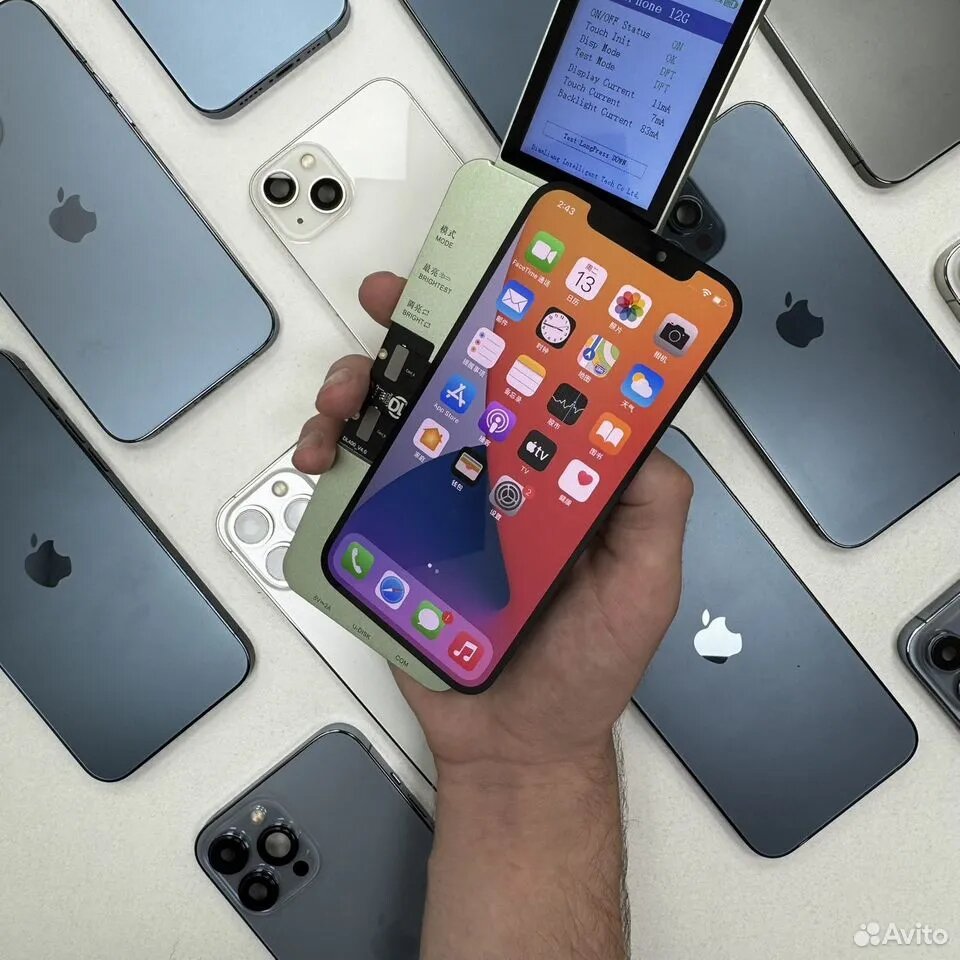 Дисплей для iPhone 12/12 Pro Oem 100% OR с переклеенным