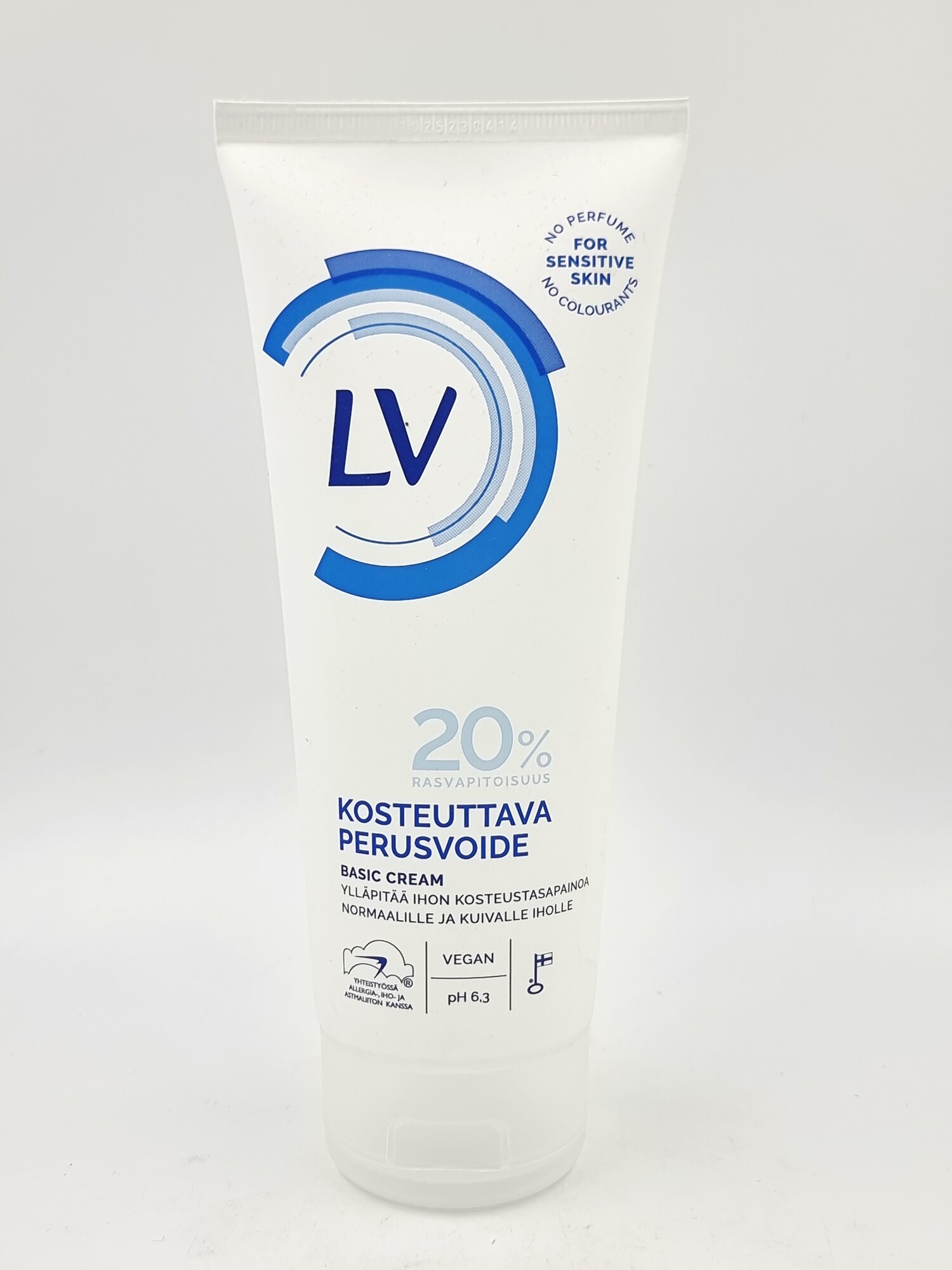 Крем LV Basic Cream, для тела, 20% масел, гипоаллергенный, без отдушек, 200 мл