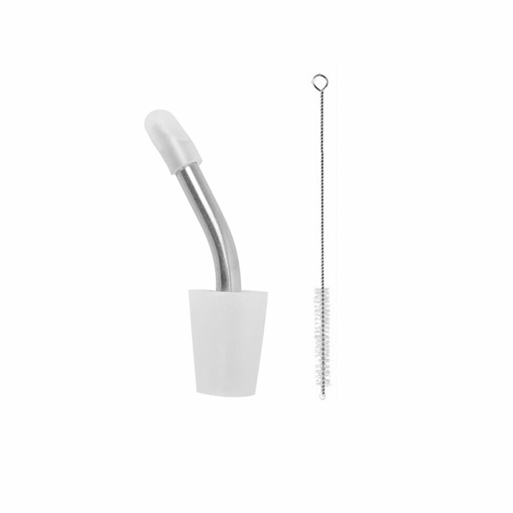 Кувшинный носик COOLCAMP для откры-air, 304 нержавеющая сталь, ручная капельная фильтрация, адаптер для перехода, силикон+304 нержавеющая сталь+нилон, длина щетки из нейлона 100мм, размер изделия 19*19*75мм, вес упаковки 20г, комплект: 1 носик, 1