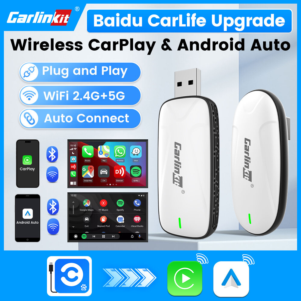 CarlinKit X2CA Carlife проводной беспроводной CarPlay Android автомобильный адаптер