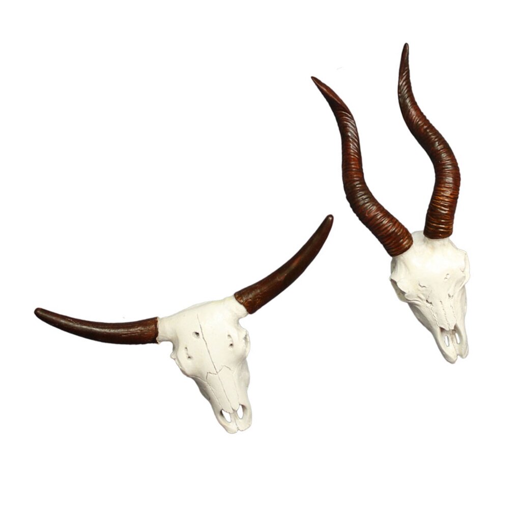 Уникальная 3D скульптура животного, голова быка с длинными рогами из смолы, настенное украшение