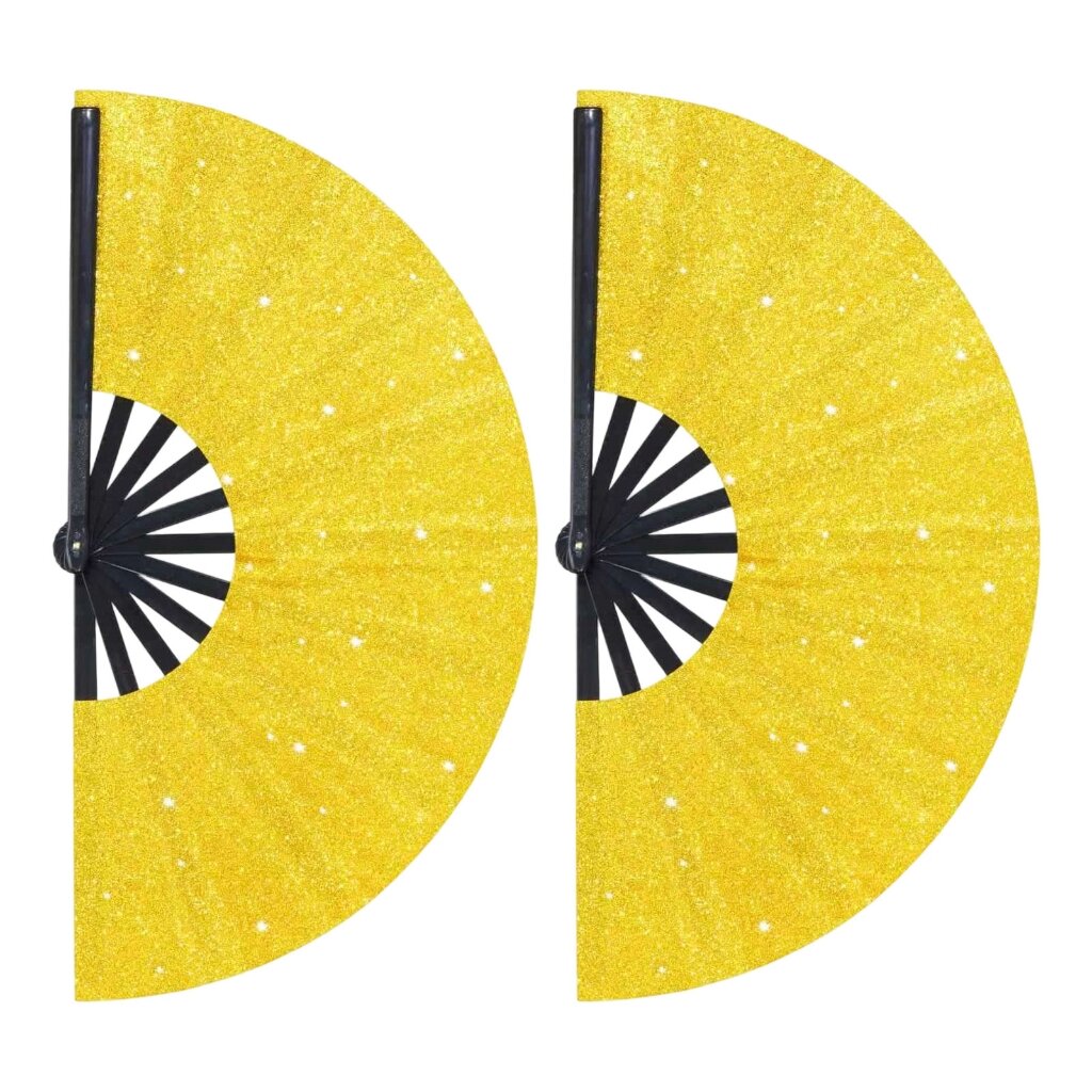 Складной веер с блестками для концертов и вечеринок, портативный и сверкающий дизайн, необходимый для вечеринок