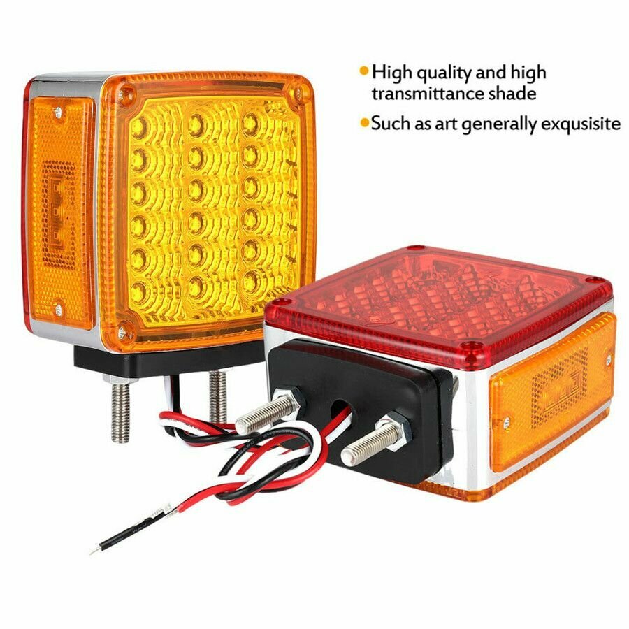 Задние фонари подходят для 39LED, подходят для FN красного и желтого цветов (справа)