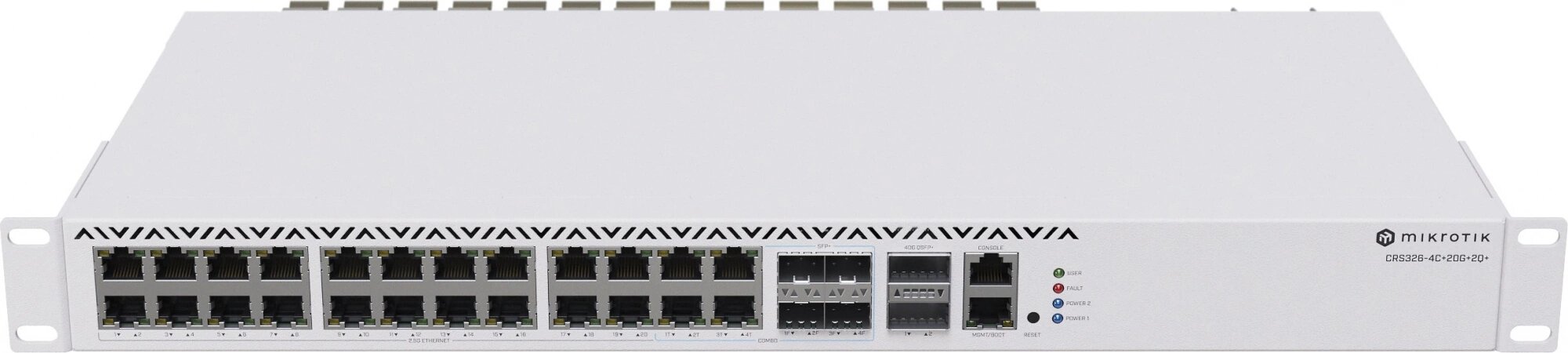 CRS326-4C+20G+2Q+RM / Коммутатор MIKROTIK CRS326-4C+20G+2Q+RM, управляемый