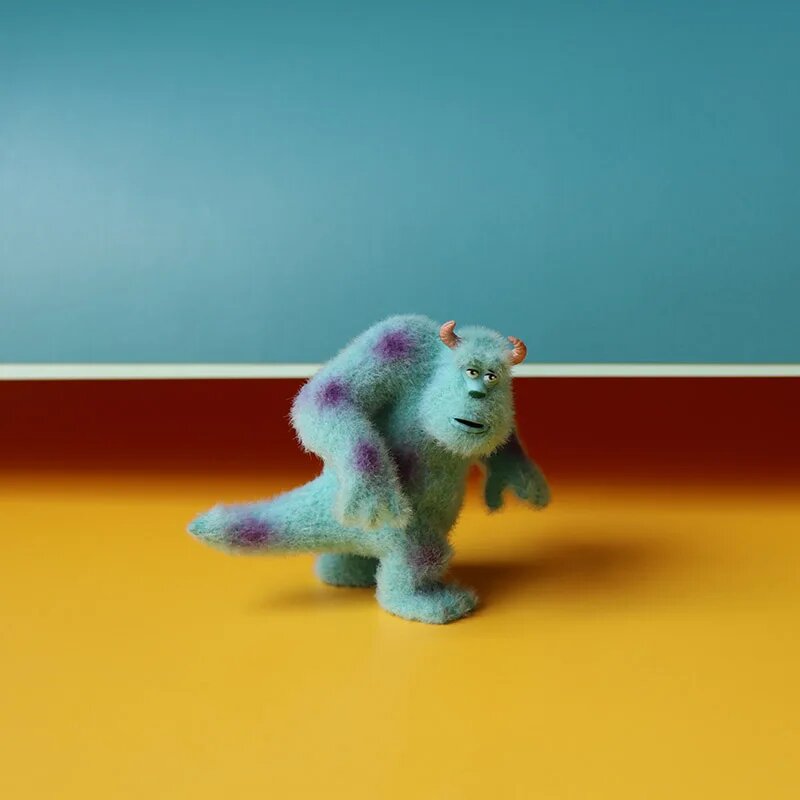 Disney Monsters Inc, флокированная ткань, Джеймс П. Фигурка персонажа аниме Салливан, высокое качество, коллекция игрушек, подарок для детей