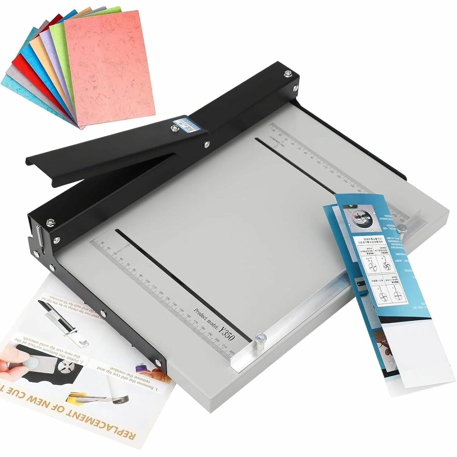 350 мм машина для фальцовки бумаги, сверхмощная ручная машина для биговки, A3 бумага Scorer Folder Creaser Scoring Machine с 0,8 мм глубиной щели, точное позиционирование