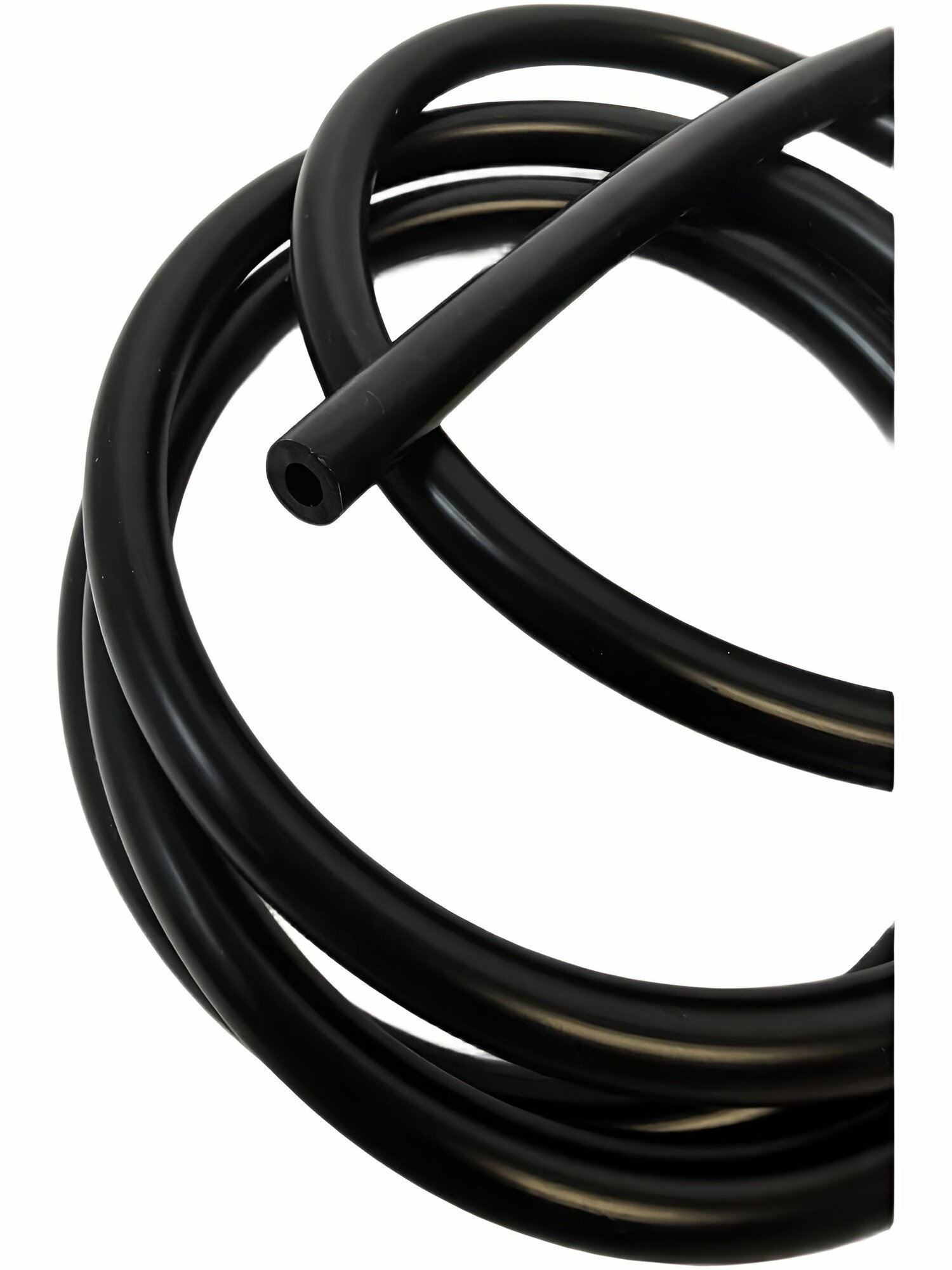 Шланг силиконовый 3мм (шланг воздушный/вакуумный) черный (без армирования) 1 метр