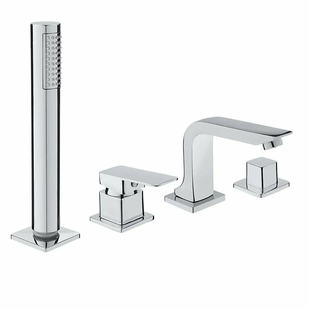 Смеситель на борт ванны с душем