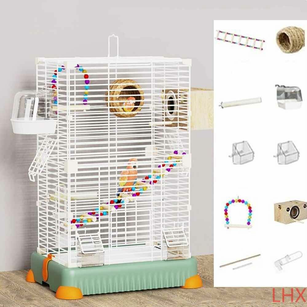 Большая клетка для птиц, 61*43*150 см, подходит для попугаев и других мелких и средних птиц