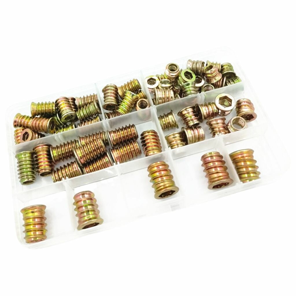 Вставки с резьбой M6 для мебели