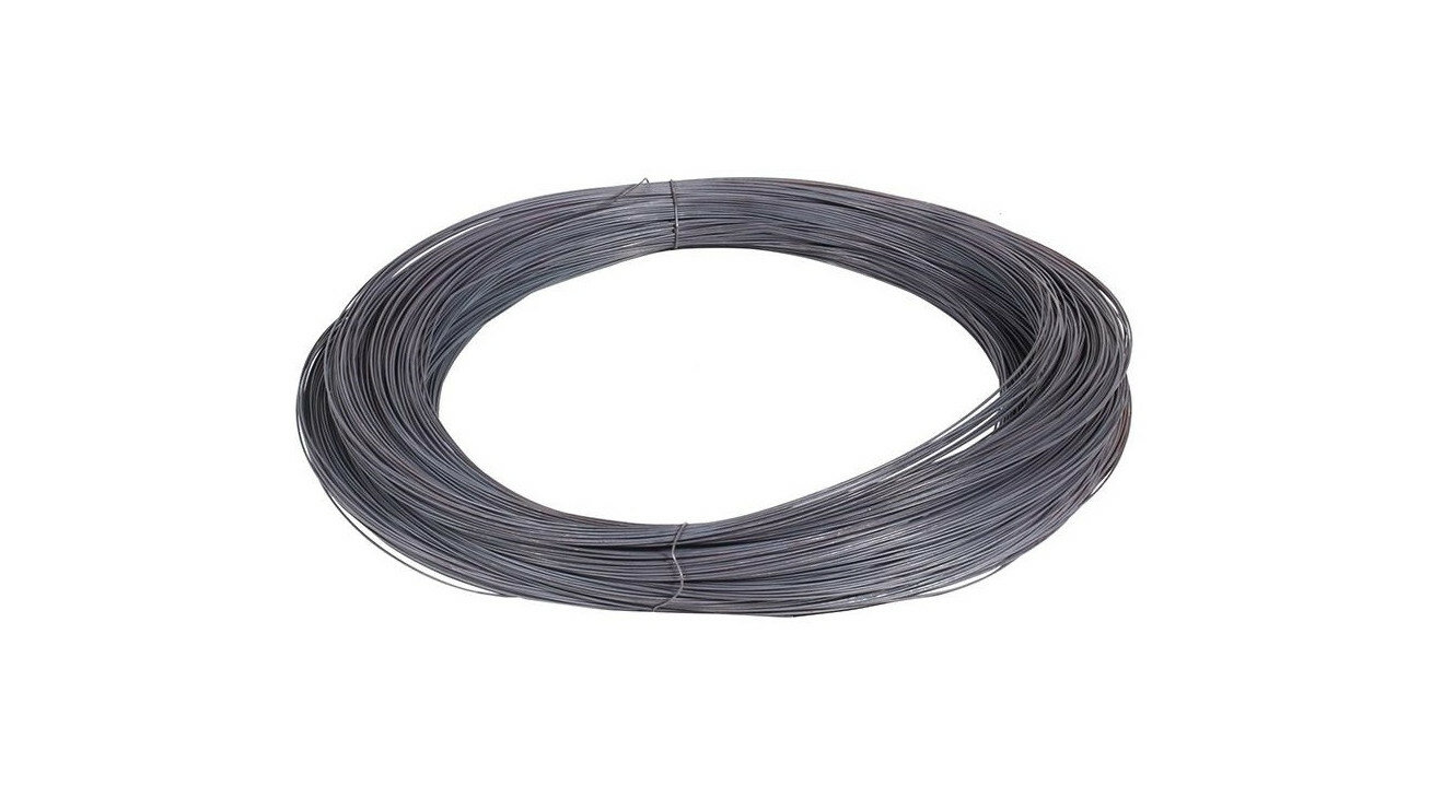 Проволока черная 5 мм термически обработанная 5 кг для вязки арматуры и строительных крепежных работ