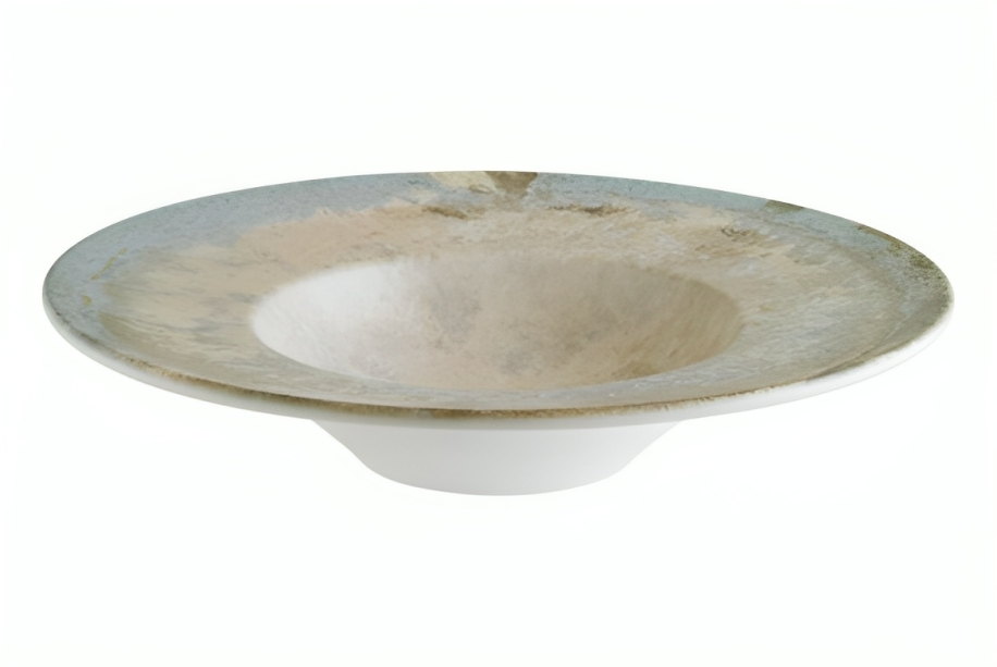 Набор тарелок для пасты 2 штуки, серия Luz, диаметр 28 см, 400 мл, фарфор, бежевый, Bonna