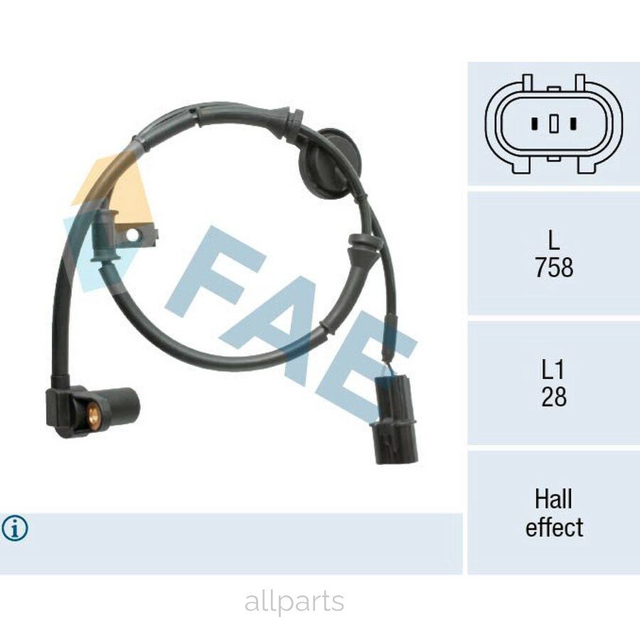 FAE 78576 Датчик ABS