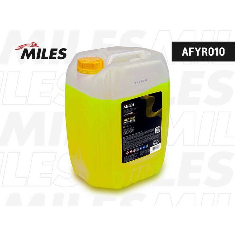 MILES AFYR010 Антифриз готовый G12 (жёлтый) 10 кг.