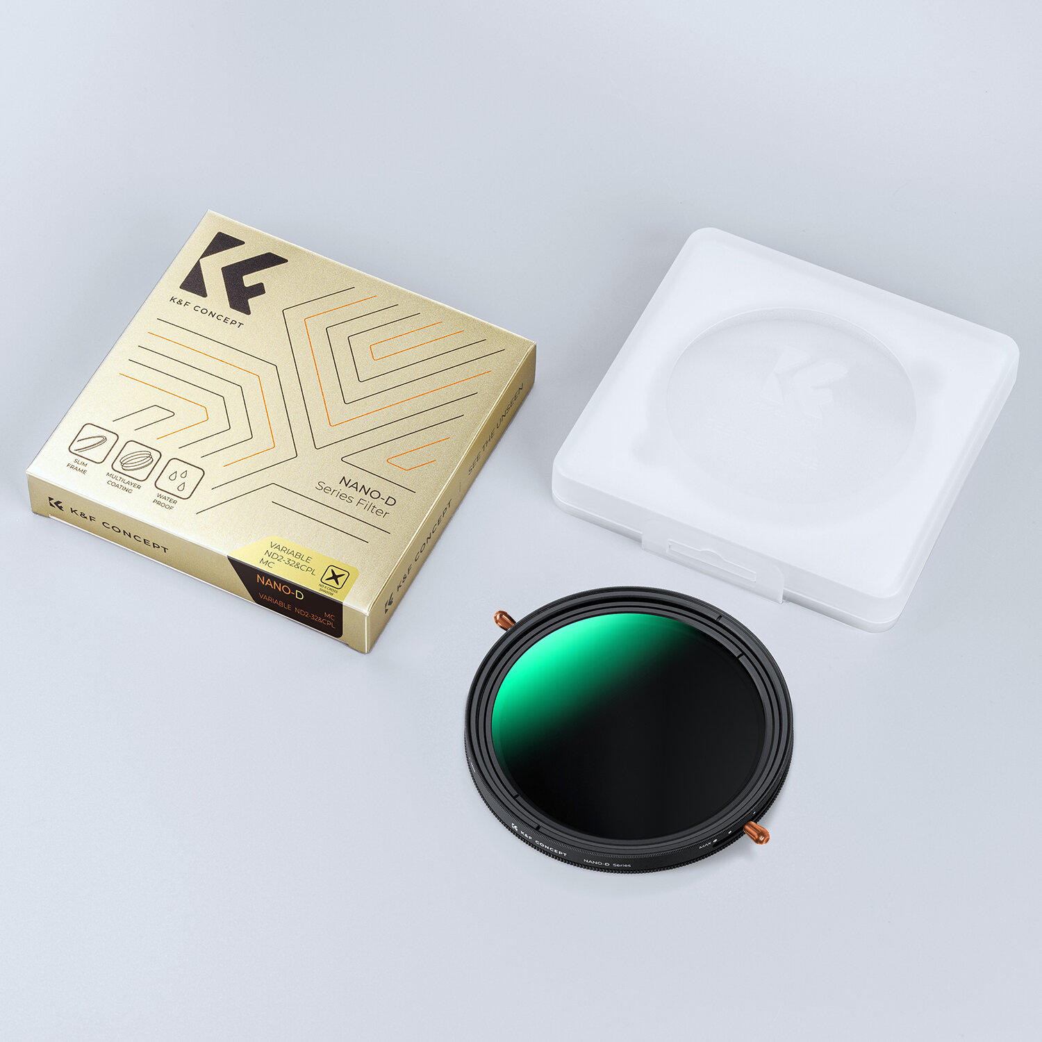 Светофильтр K&F Concept 58mm Nano-D CPL + Variable ND2-ND32