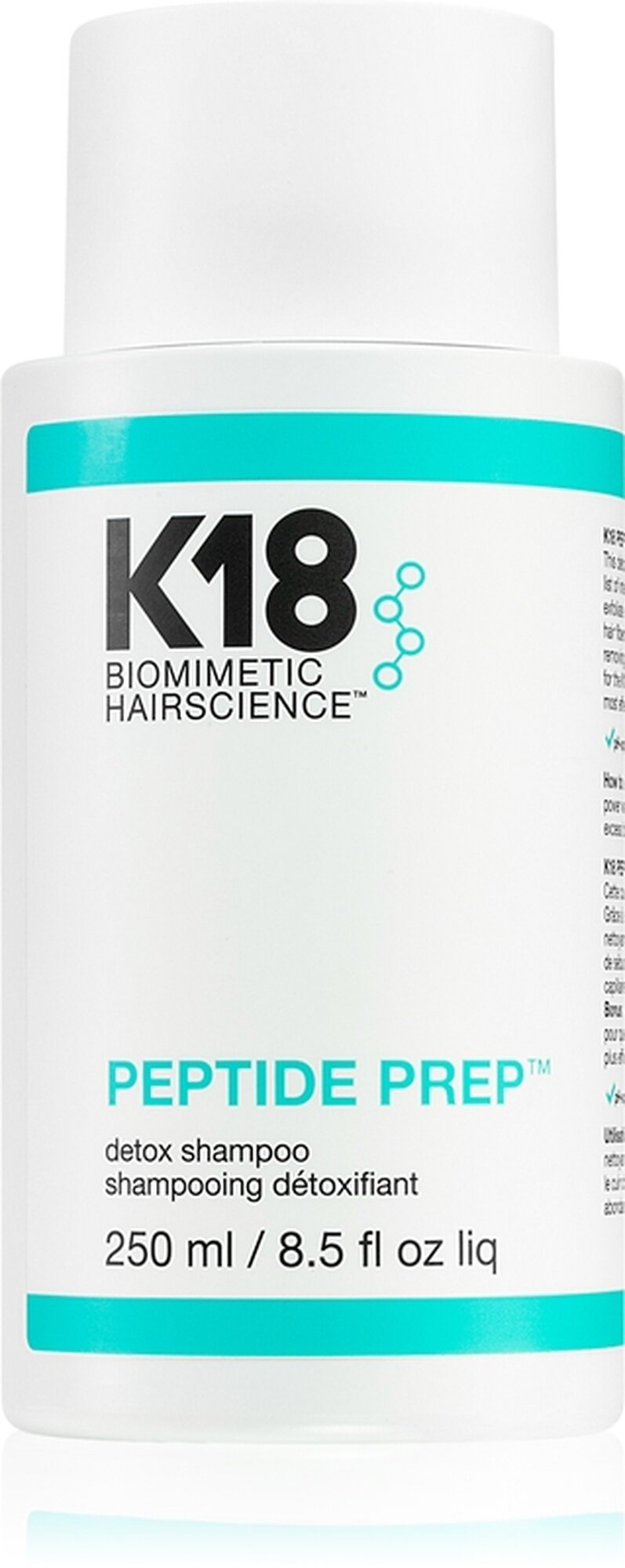 Шампунь K18 "Peptide Prep", для всех типов волос, объем 250 мл