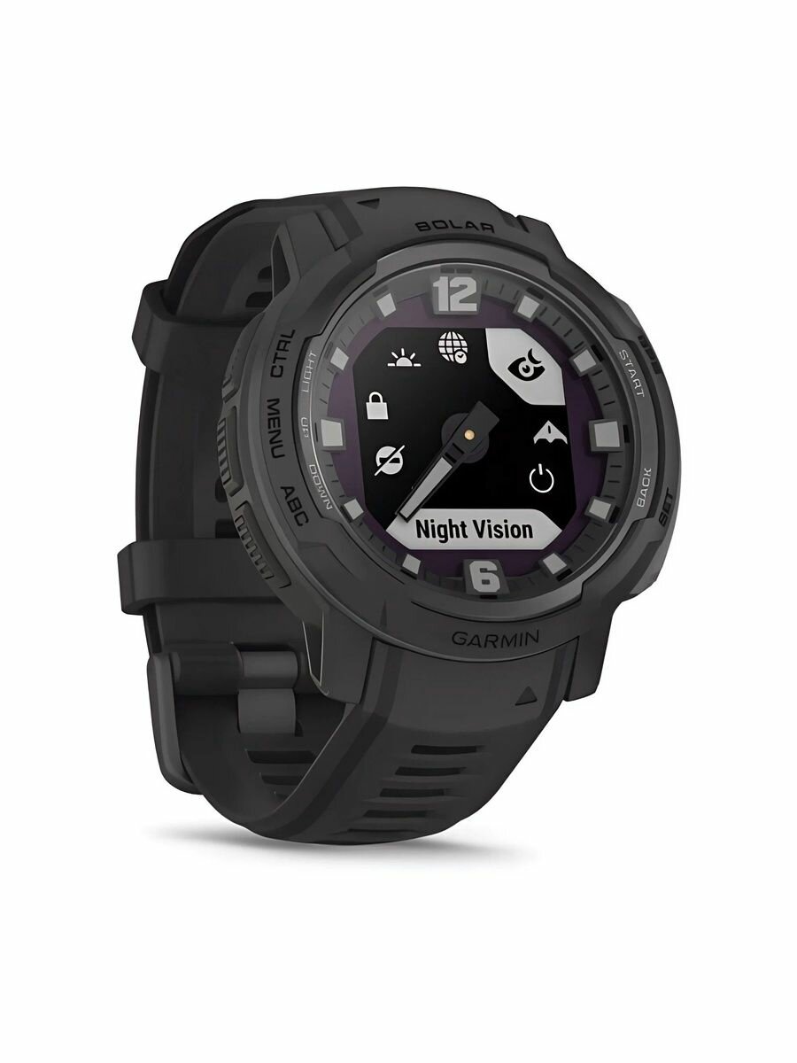 Часы для спорта Garmin Instinct Crossover Solar - Tactical Edition Black