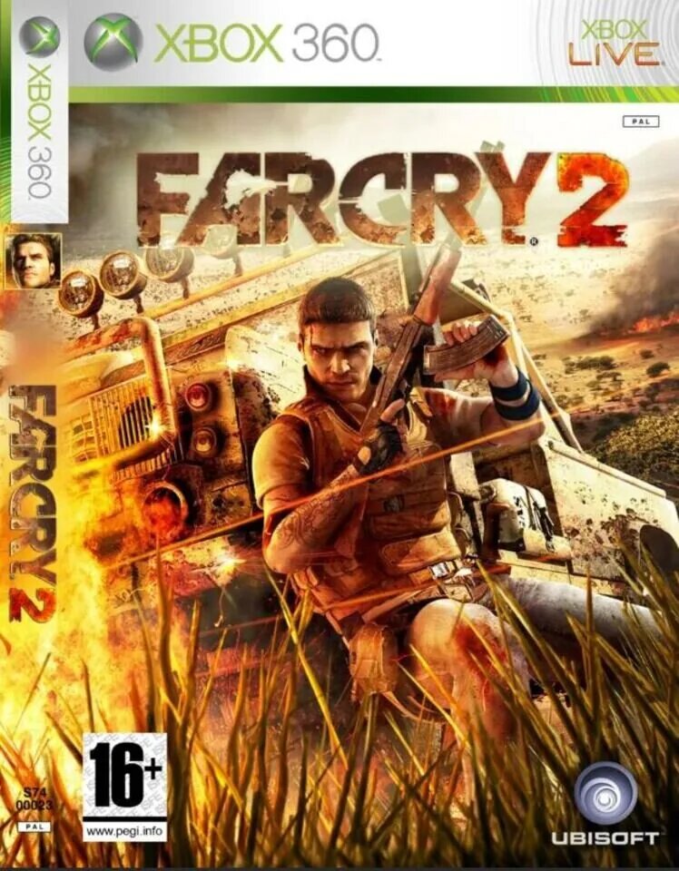 Диск с игрой Far cry 2 для X-Box 360 (русские субтитры) прошивка приставки версии LT 3.0