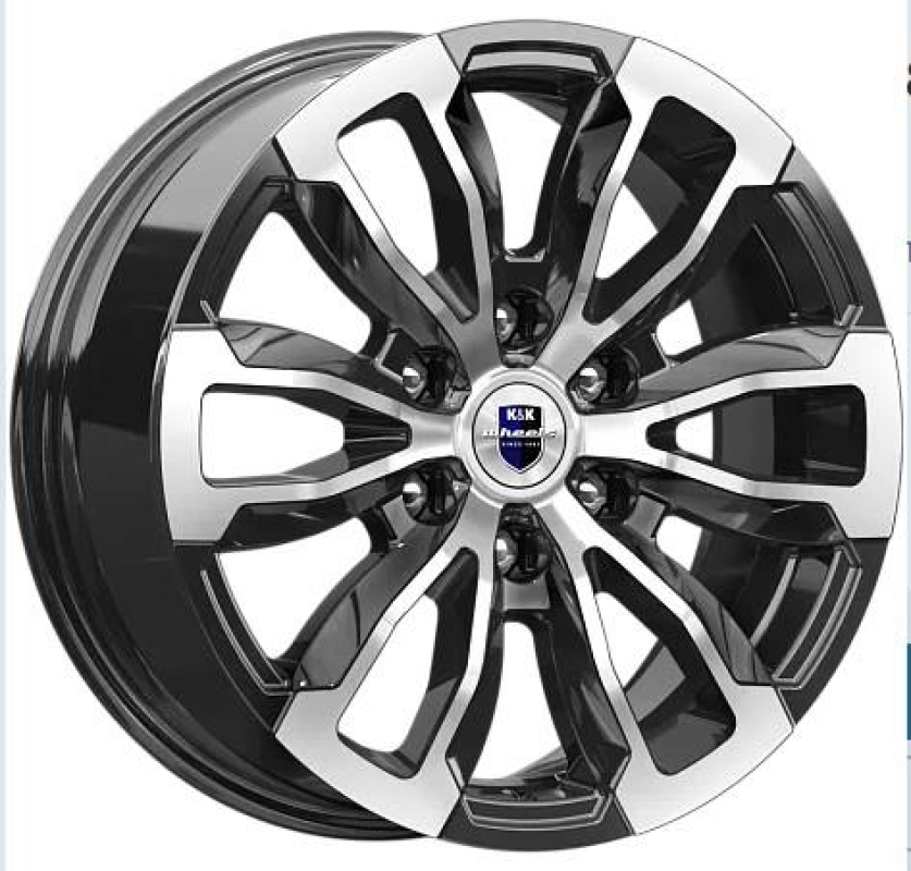 Диск колесный КиК Меконг 7,5x18 6x139,7 Dia106.1 ET25 цвет алмаз черный