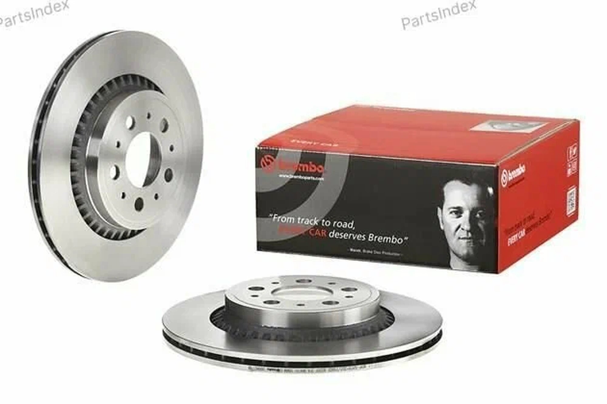 Диск тормозной BREMBO 09982710, для Volvo XC90, задний, вентилируемый, 308 мм