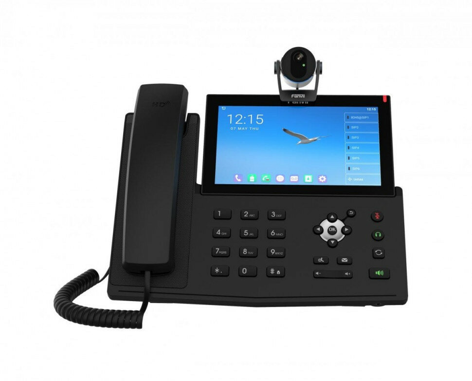 Fanvil X7A+CAM60 - IP телефон с бп и камерой CM60, POE, 127 клавиш быстрого набора, Bluetooth, Wi-Fi