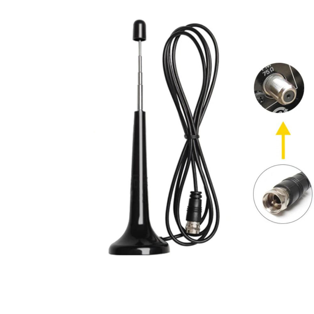 15 дБи комнатная 4K цифровая ТВ-радио FM-антенна для домашнего использования DVB-T2 ISDB усилитель сигнала 72-868M магнитная база всенаправленная антенна-приемник
