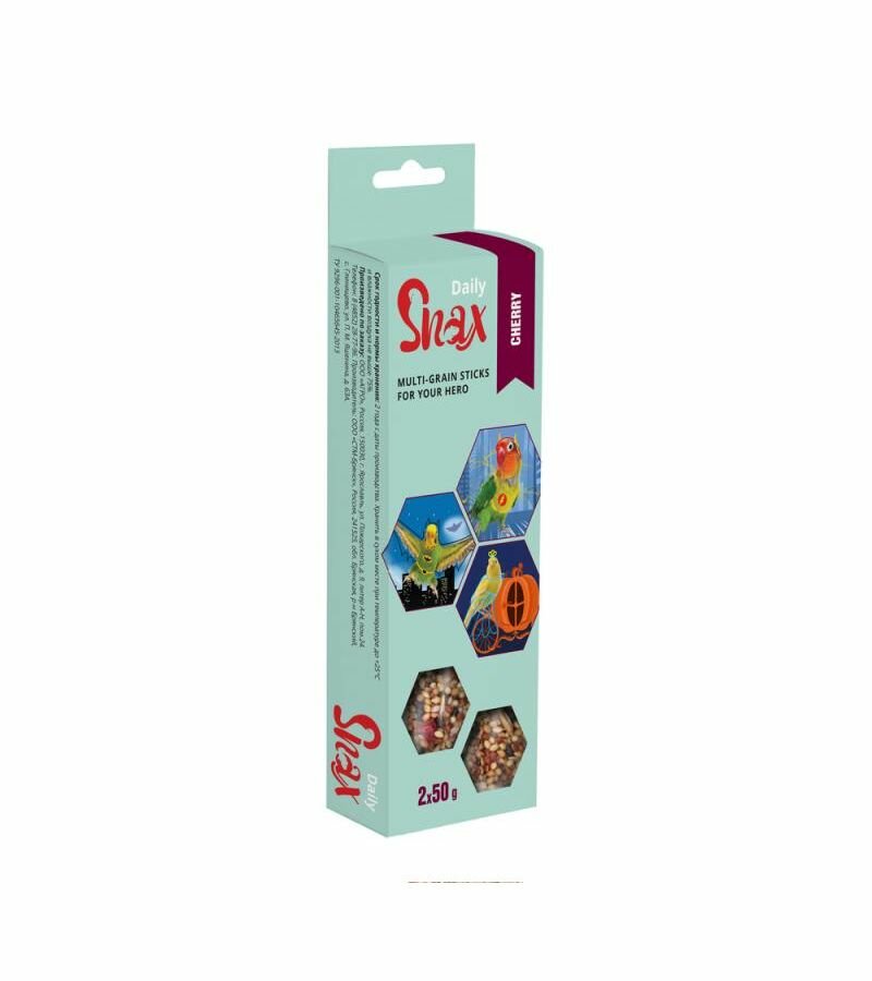 Палочки Snax Daily для птиц с вишней, 100 г